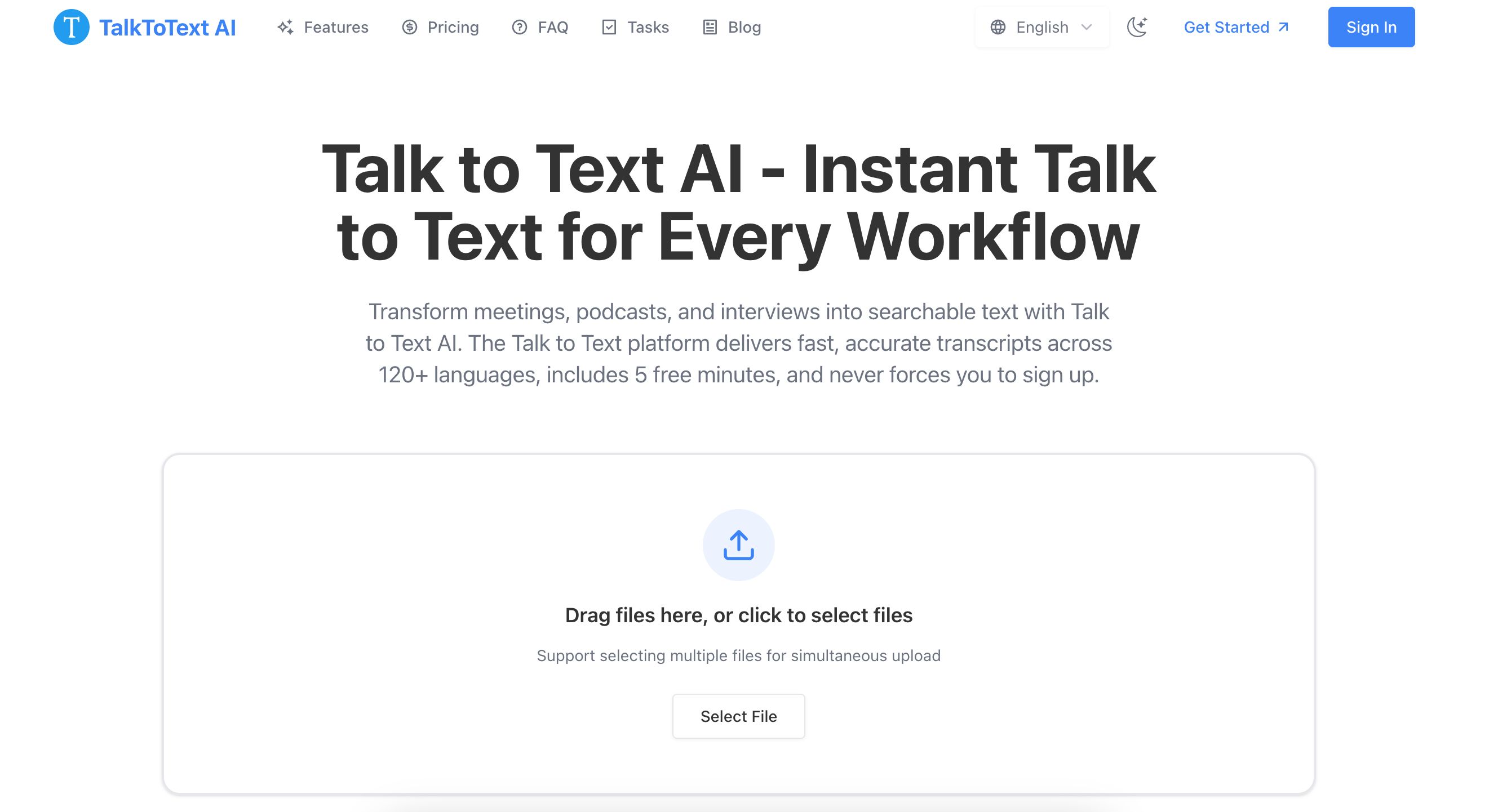 Talk to Text AI | Instant Speech to Text Transcription Platform